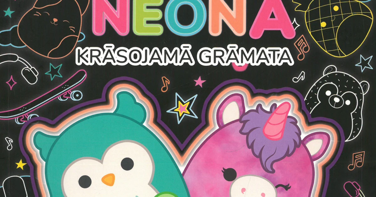 Squishmallows. Neona krāsojamā grāmata